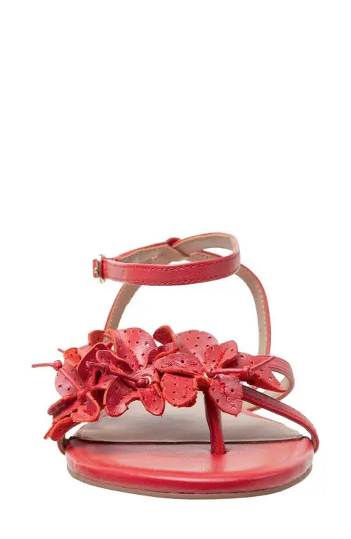 Linea Paolo Lucia Ankle Strap Sandal - True Red