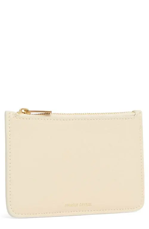 MANSUR GAVRIEL Leather Zip Card Holder - Jasmine
