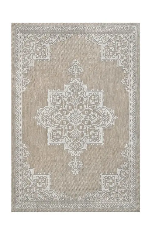 JONATHAN Y Arden Vintage Casual Medallion Indoor/outdoor Area Rug - Beige/cream