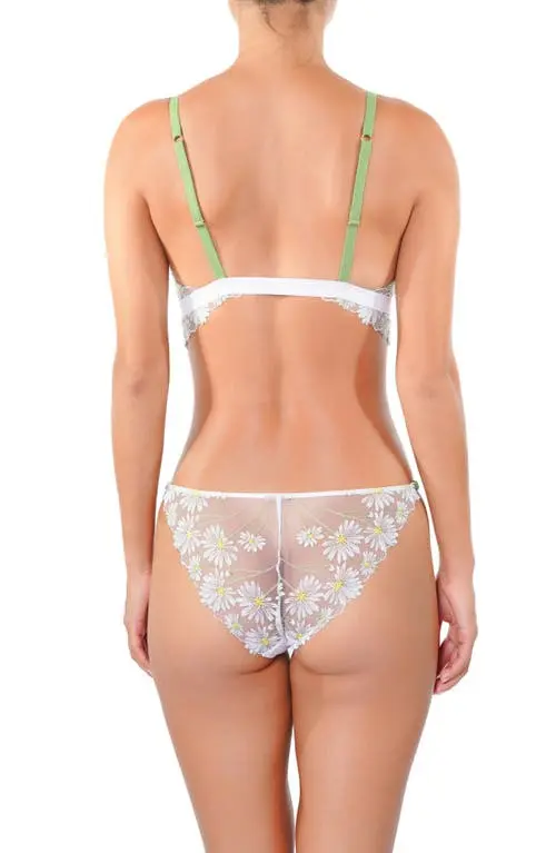 HUIT Dance Des Fleurs Embroidered Lace Bikini Bottom