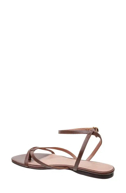 Linea Paolo Luz Ankle Strap Sandal - Chocolate