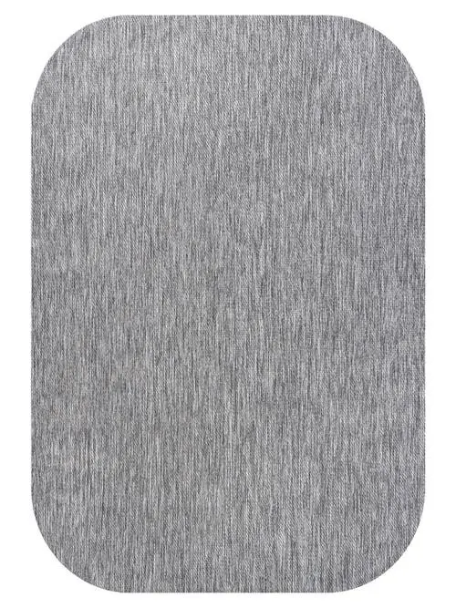 JONATHAN Y Miles Modern Minimalist Radius Corner Solid Indoor/outdoor Shaped Area Rug - Gray