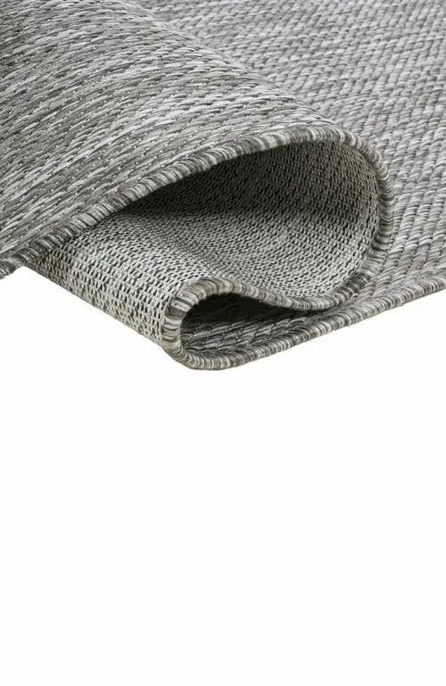 JONATHAN Y Miles Modern Minimalist Radius Corner Solid Indoor/outdoor Shaped Area Rug - Gray