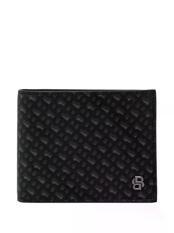 BOSS Textured Bifold Wallet - Black