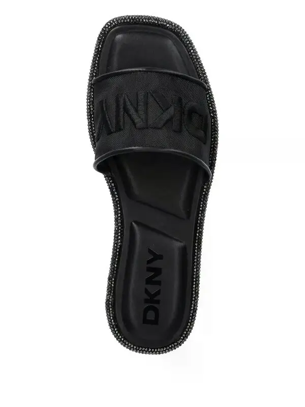 Dkny Logo Slides - Black