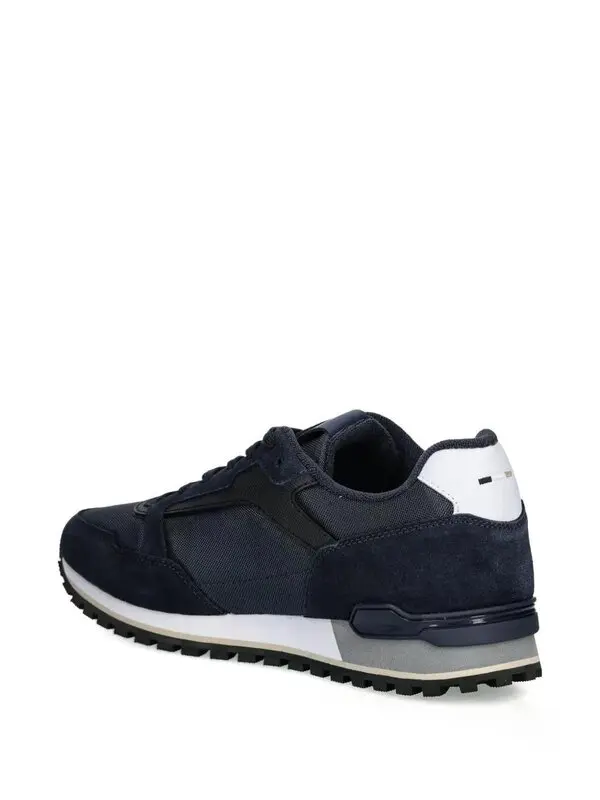 Hugo Boss Parkour Suede Panelled Sneakers Blue Editorialist