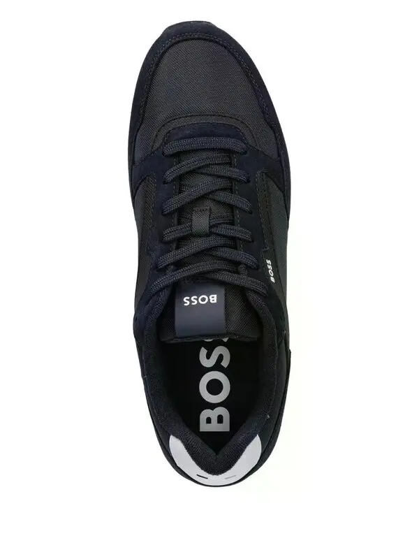 BOSS Parkour Suede Panelled Sneakers