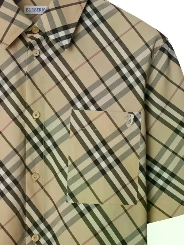 Burberry Checked Cotton Shirt