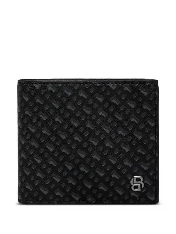 BOSS Textured Bi-fold Wallet - Black