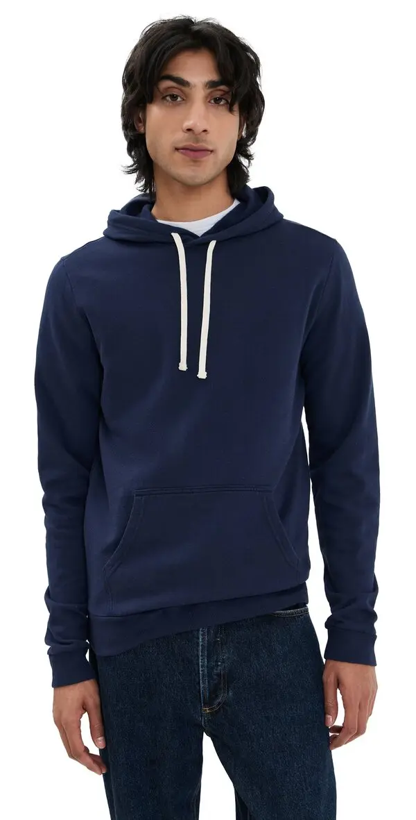 Marine Layer Sunset Pullover Hoodie True Navy Editorialist