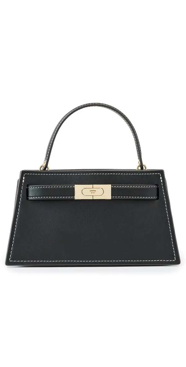 Tory Burch Lee Radziwill Petite Top Handle Bag - Black