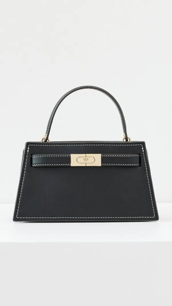 Tory Burch Lee Radziwill Petite Top Handle Bag - Black
