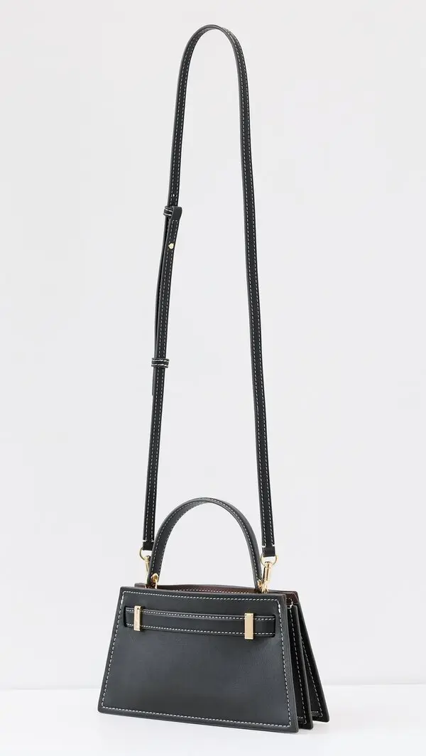 Tory Burch Lee Radziwill Petite Top Handle Bag - Black