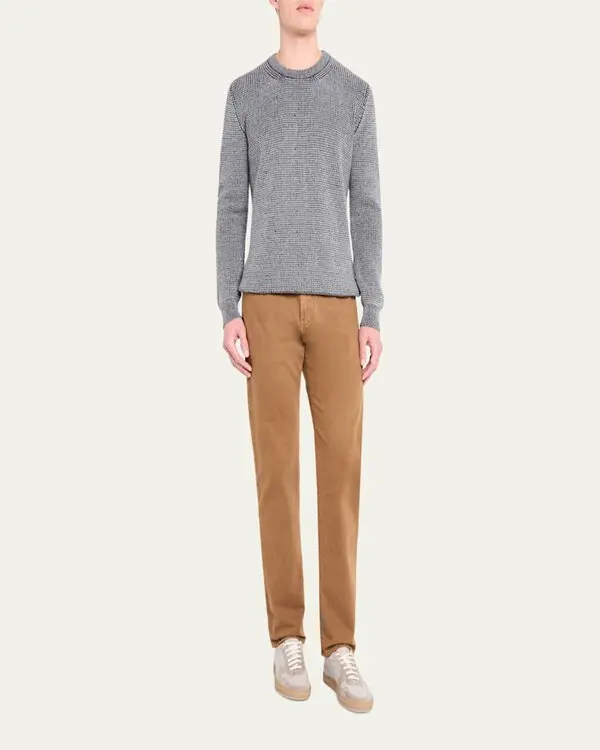 Bergdorf Goodman Cashmere Novelty Knit Crewneck Sweater - Blupat