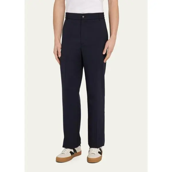 Moncler Tailored Gabardine Straight Leg Pants