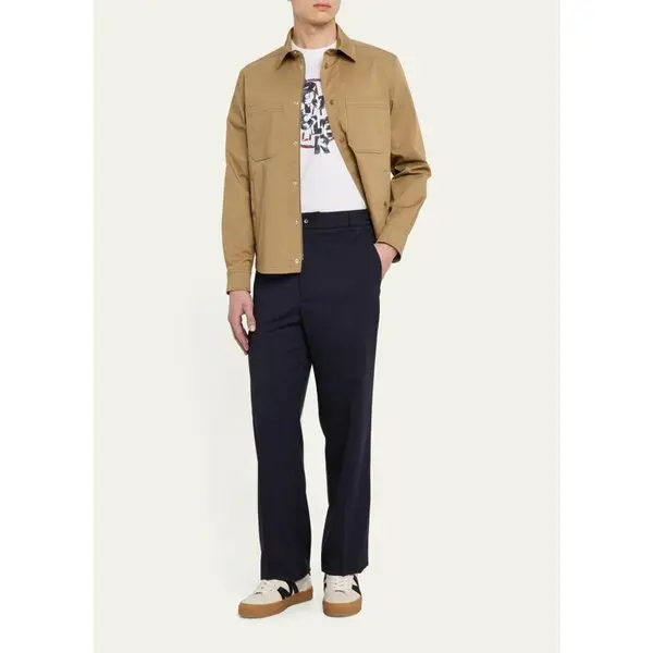Moncler Tailored Gabardine Straight Leg Pants
