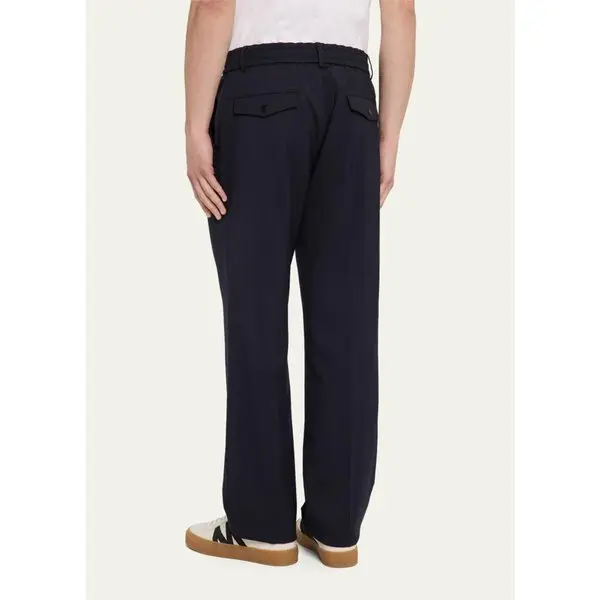 Moncler Tailored Gabardine Straight Leg Pants