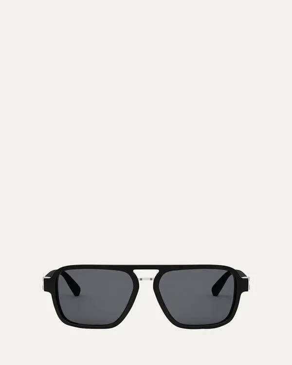 BVLGARI Aluminum Square Sunglasses - Black