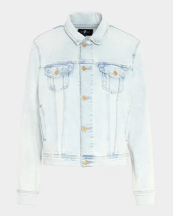 7 For All Mankind Classic Denim Trucker Jacket - Maui