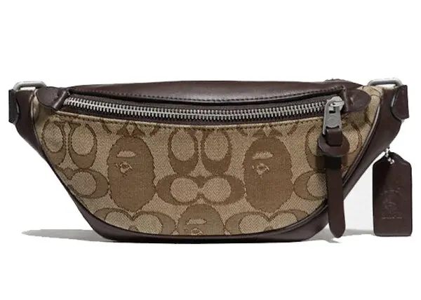 Coach X Bape Rivington Belt Bag - Light Antique Nickel/khaki