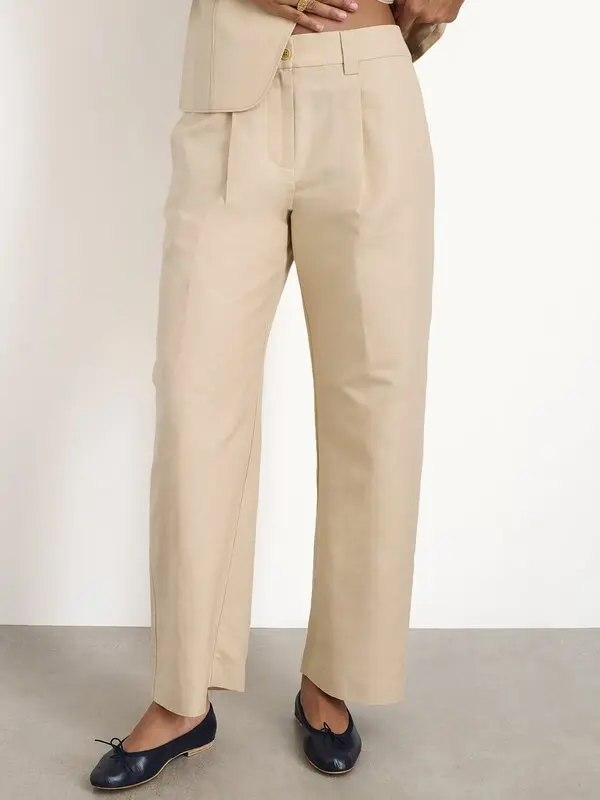 ALEX MILL Relaxed Fit Barrel-leg Pants