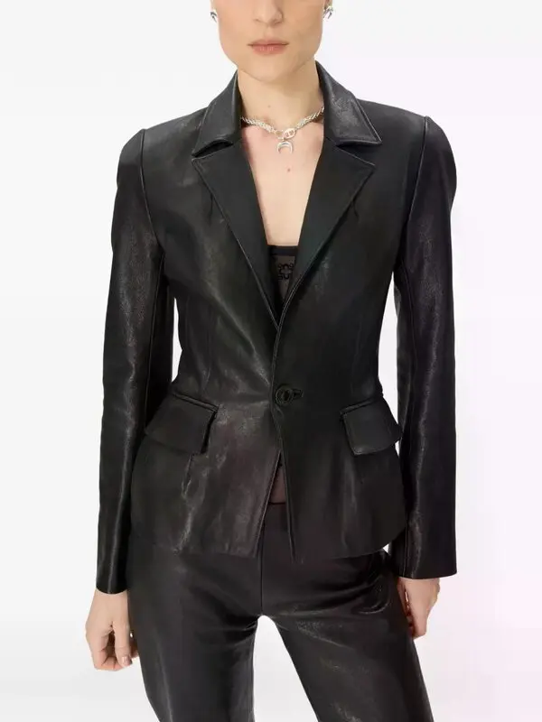 MARINE SERRE Leather Jacket