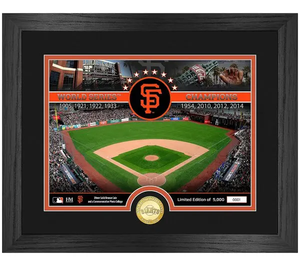 HIGHLAND MINT San Francisco Giants Bronze Coin Tadium Mint - One-color
