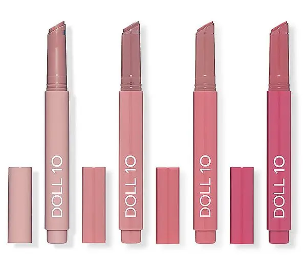 DOLL 10 Peptide Plumping Lip Oil 4-piece Collection - One-color