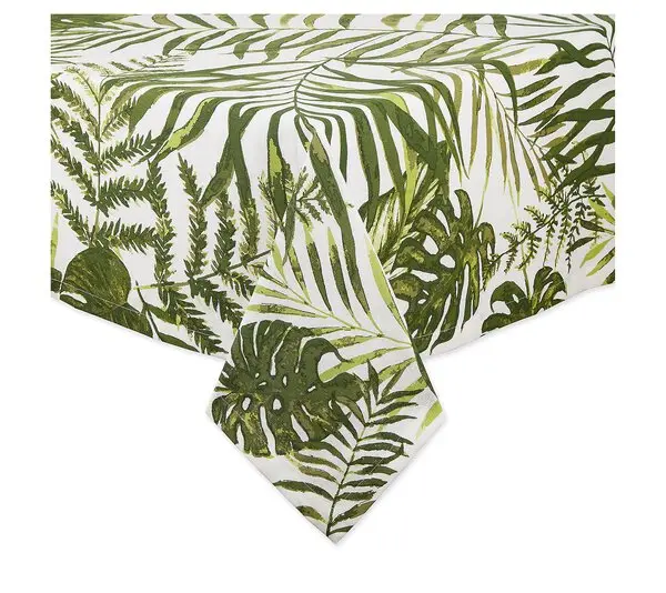 DESIGN IMPORTS Island Palm Printed Tablecloth 5 2' X 52 - One-color