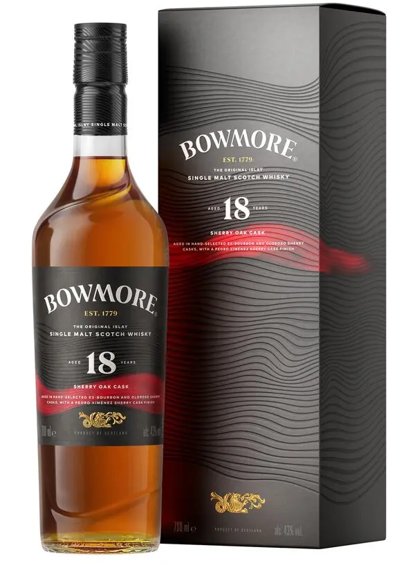 BOWMORE Year Old Sherry Cask Single Malt Whisky - 18