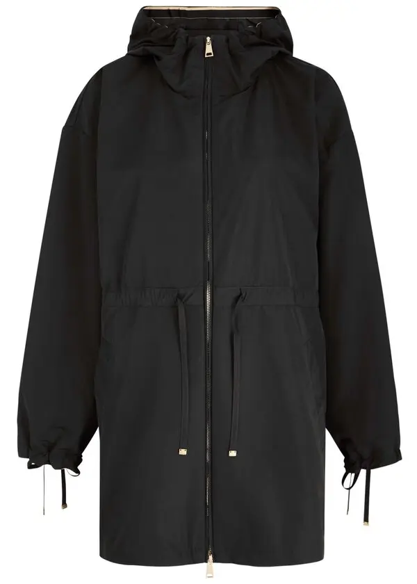 Moncler Shaverne Hooded Shell Parka - Black