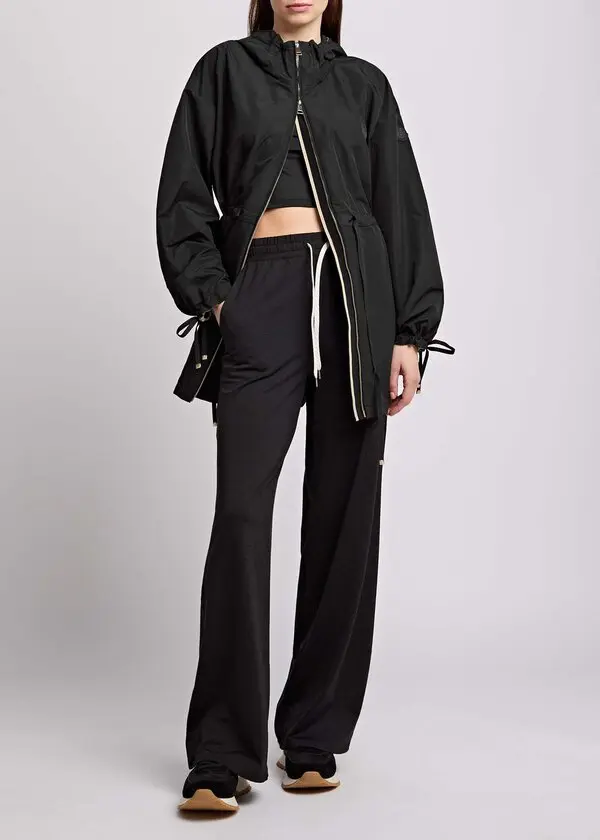 Moncler Shaverne Hooded Shell Parka - Black