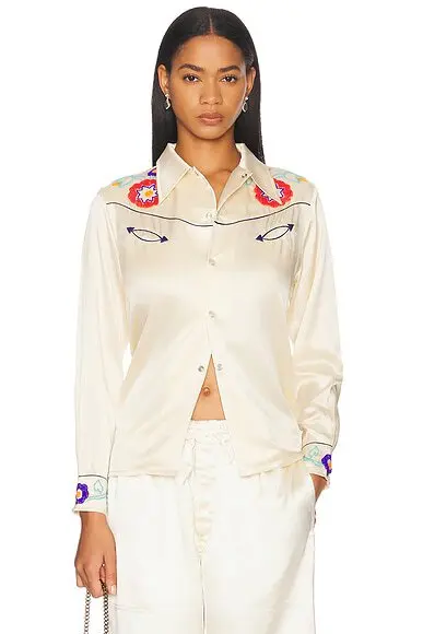 BODE Garden Party Western Shirt
