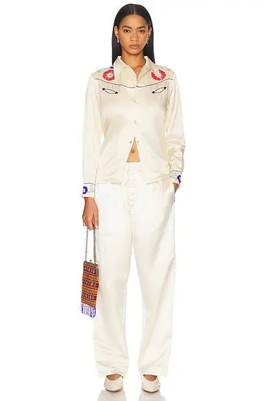 BODE Garden Party Western Shirt