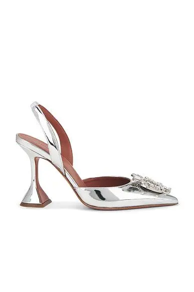 Amina Muaddi Begum 95 Mirror Sling Pump