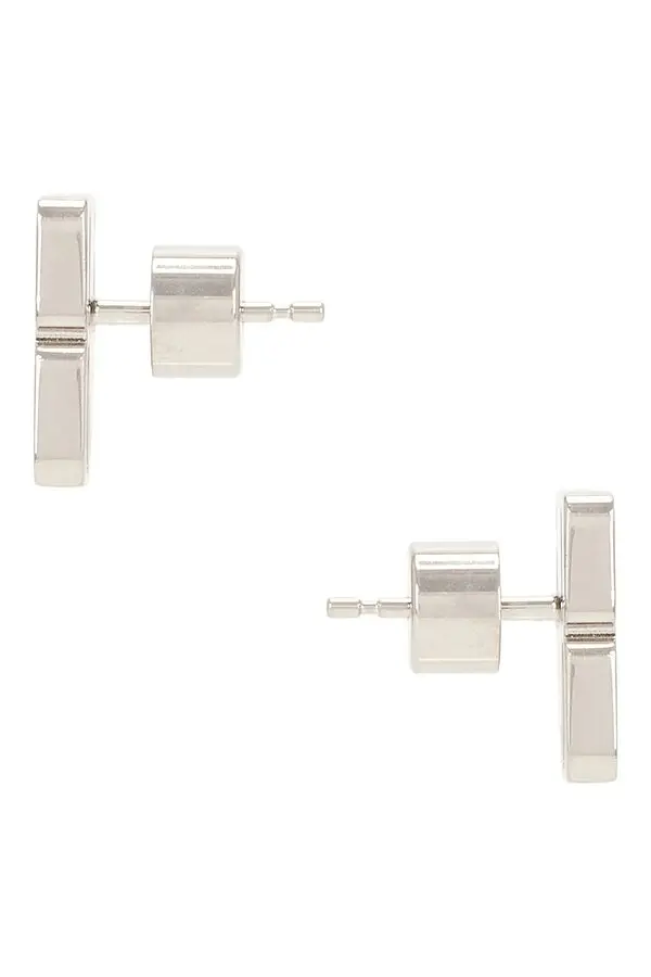 Balenciaga Nano Xs Stud Earrings - Silver