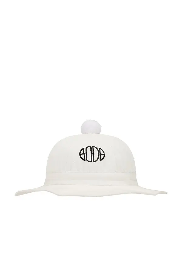 BODE Paneled Grandfather Cap - White