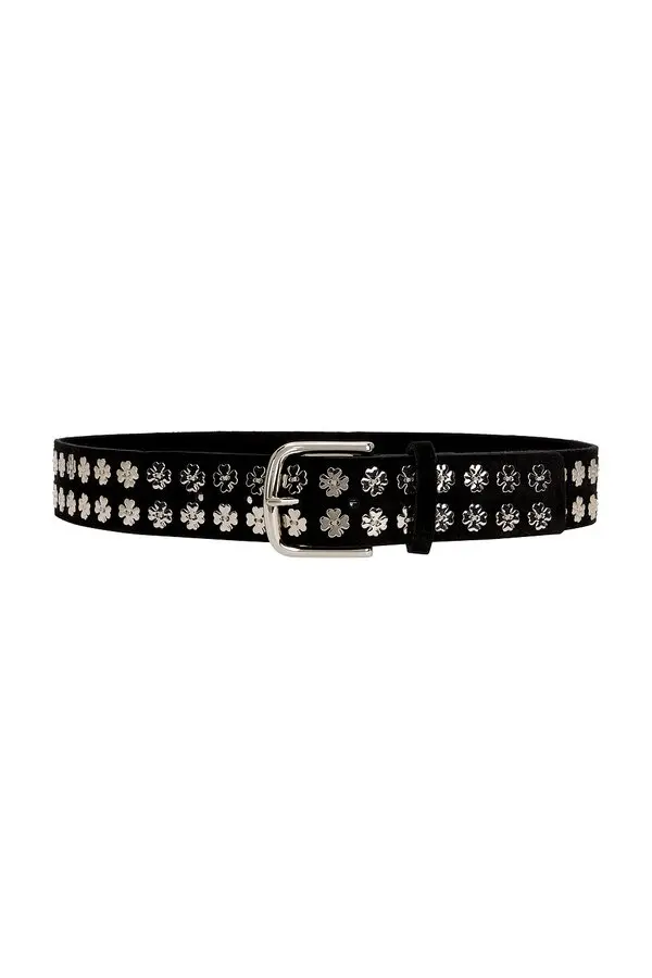 BODE Clover Charm Belt - Black