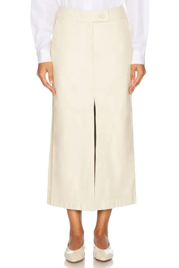 Johanna Ortiz La Quilla Ankle Skirt - Ecru
