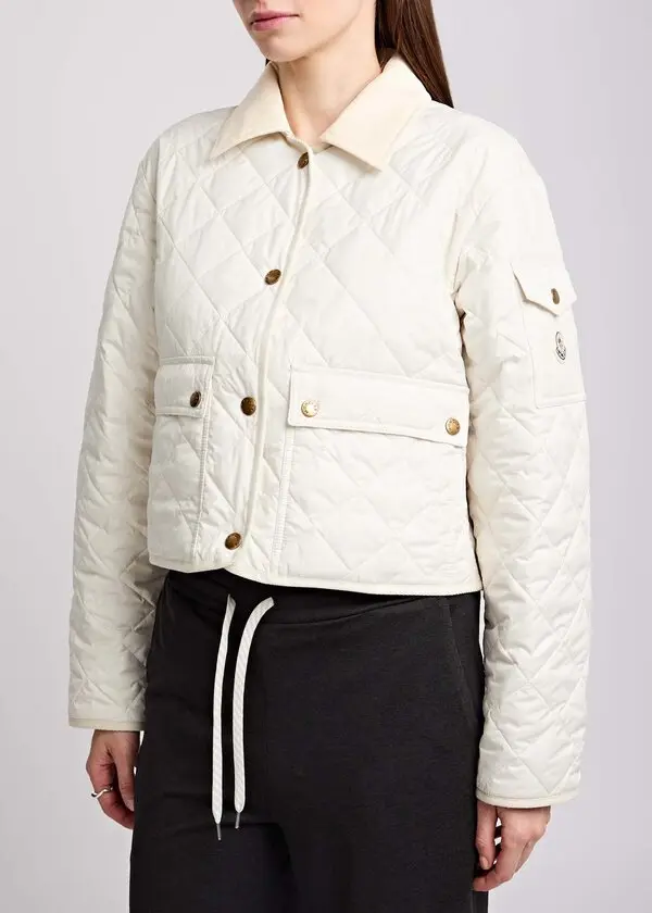 Moncler Chitre Quilted Shell Jacket - Ivory
