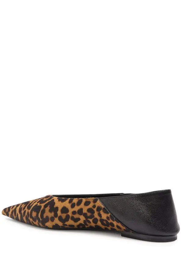 Saint Laurent Nour -print Flats - Leopard
