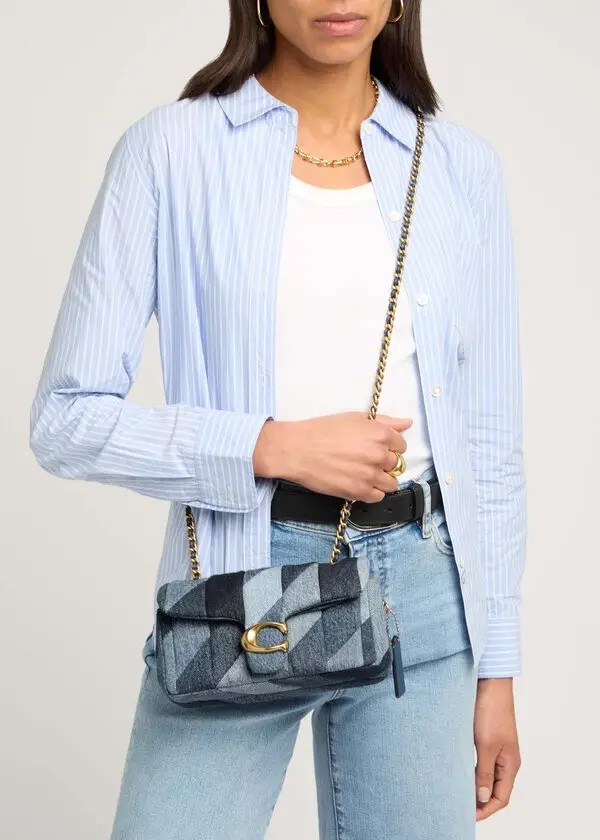 Coach Quilted Tabby 20 Patchwork Shoulder Bag - Denim | Editorialist