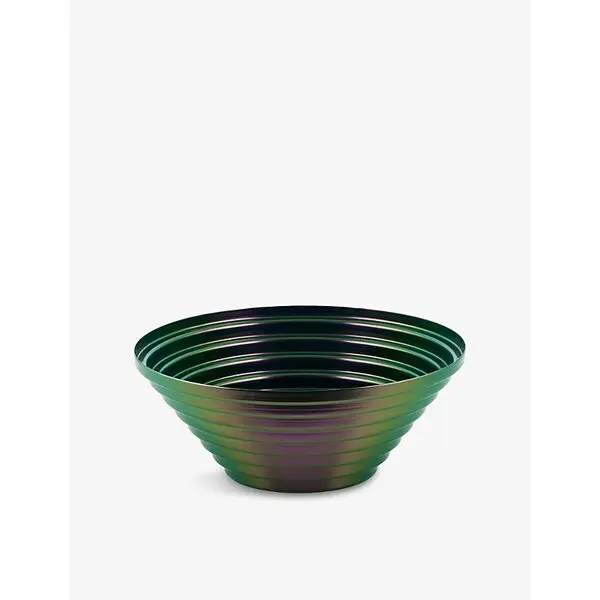 ALESSI Maya Stainless-steel Basket 25cm - Green And Purple