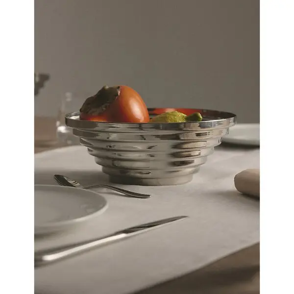 ALESSI Maya Small Stainless-steel Basket 20cm - Silver