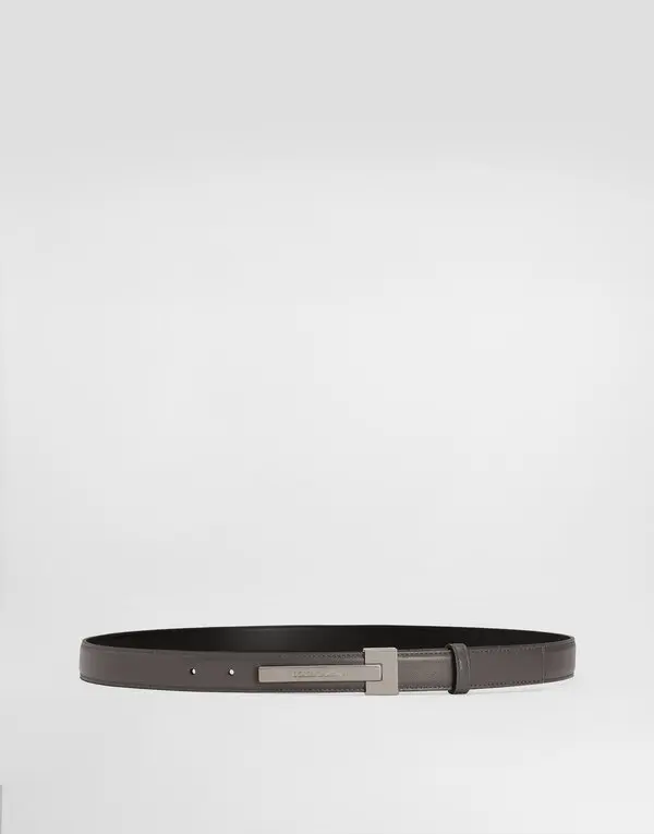 Dolce & Gabbana Calfskin Belt - Grey