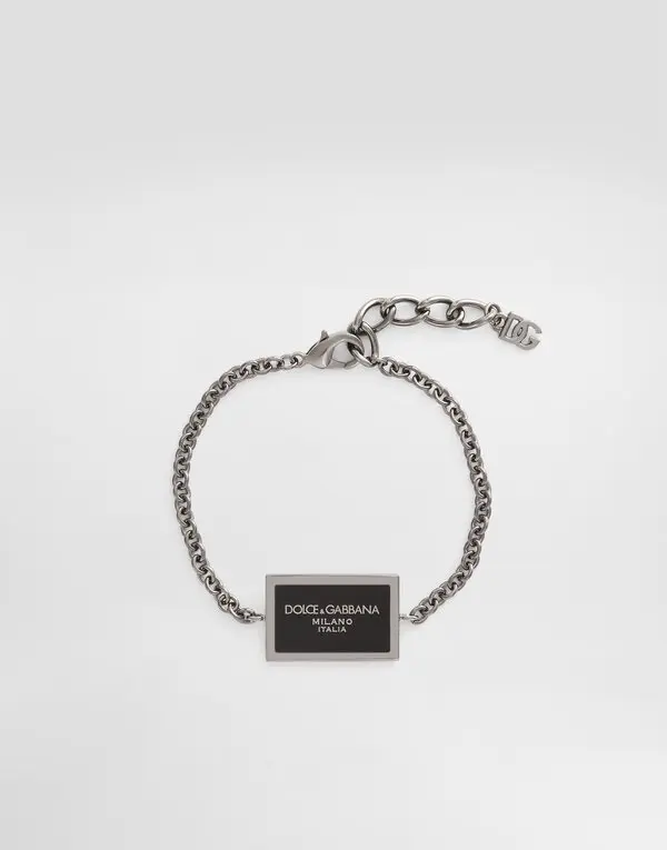 Dolce & Gabbana Metal Logo Bracelet - Red