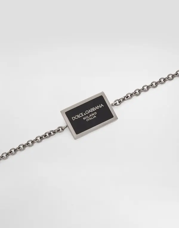 Dolce & Gabbana Metal Logo Bracelet - Red