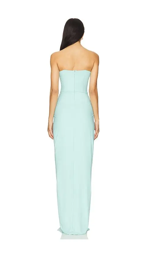 DEME BY GABRIELLA Pearl Gown - Green
