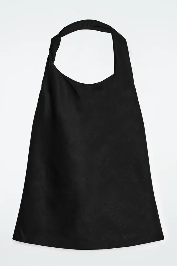 Cos Twist-detail Halterneck Top - Black