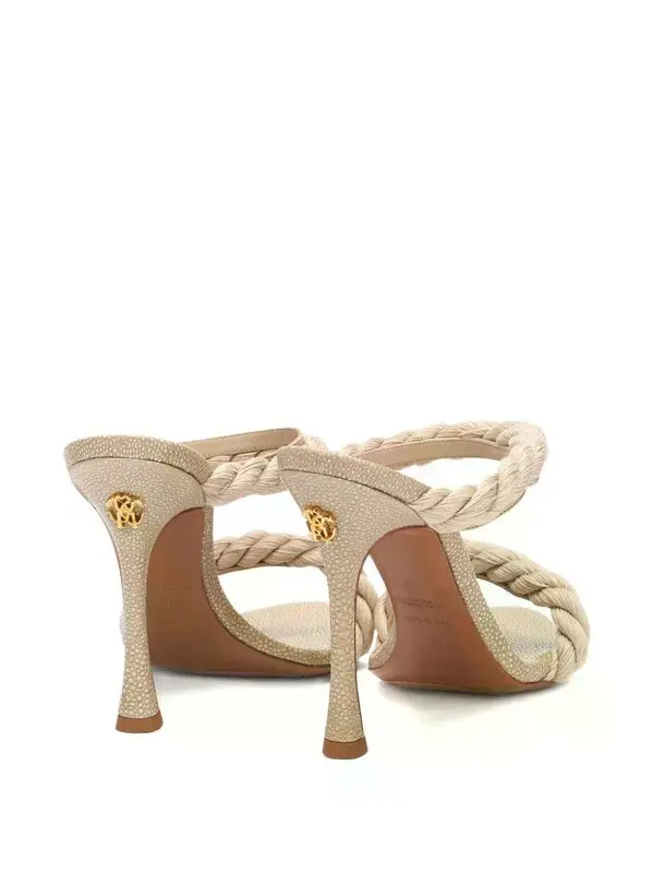 Roberto Cavalli Rope Detail Heeled Sandals